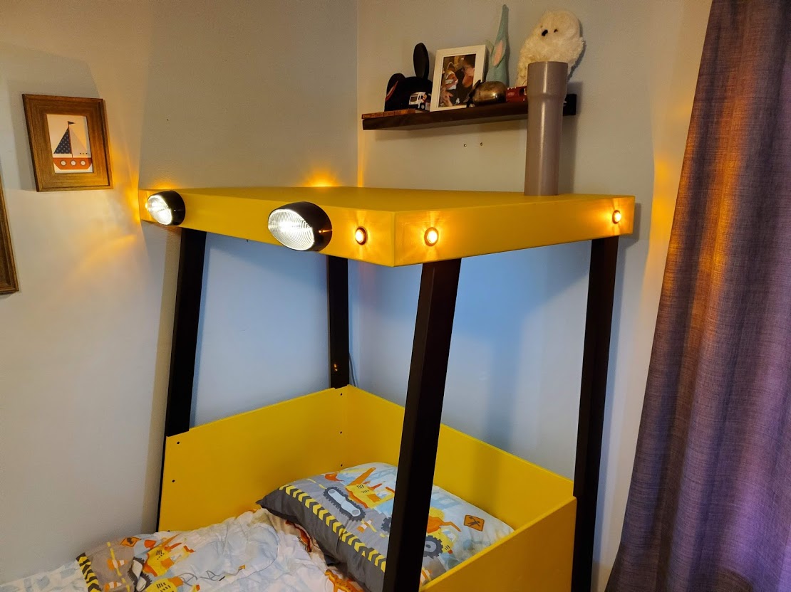 Bulldozer Bed – Oak Road Woodworking